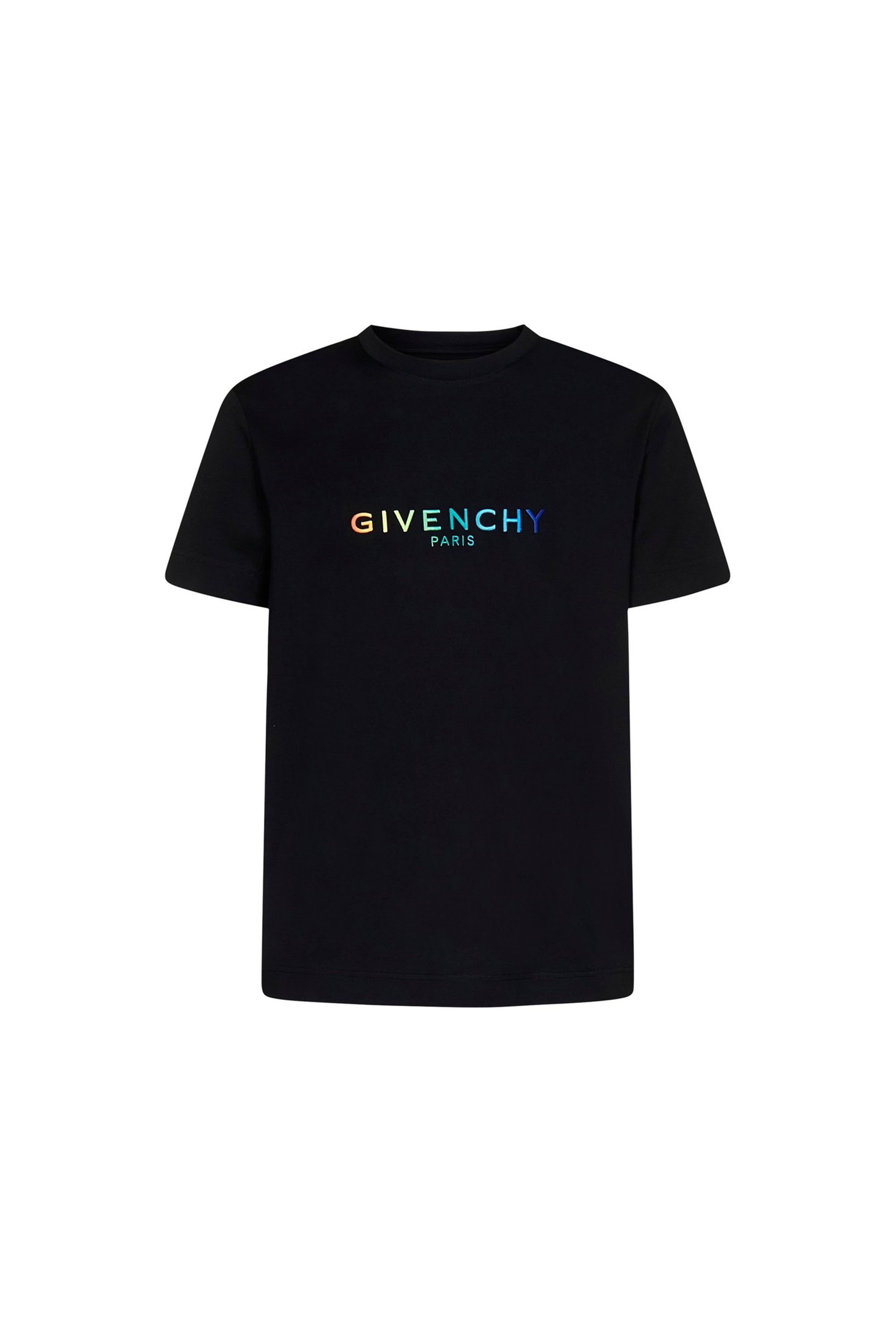 Givenchy Colorful Logo Black T-shirt
